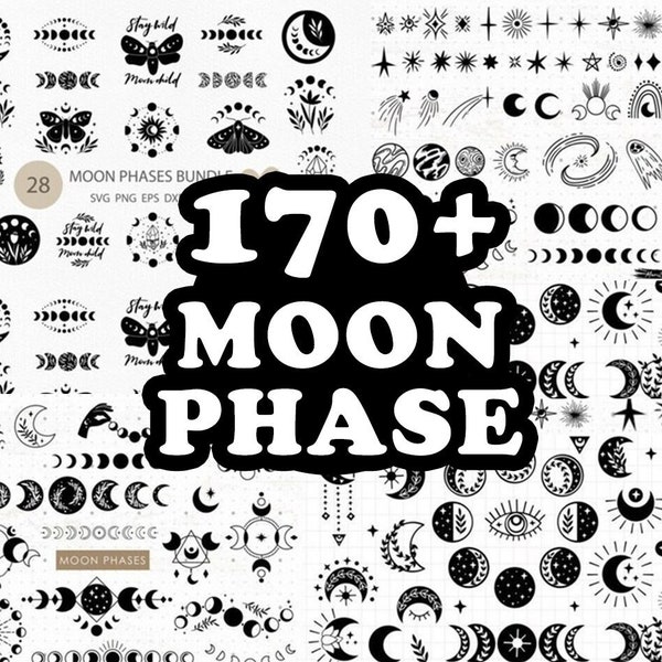 Moon Svg' - Etsy