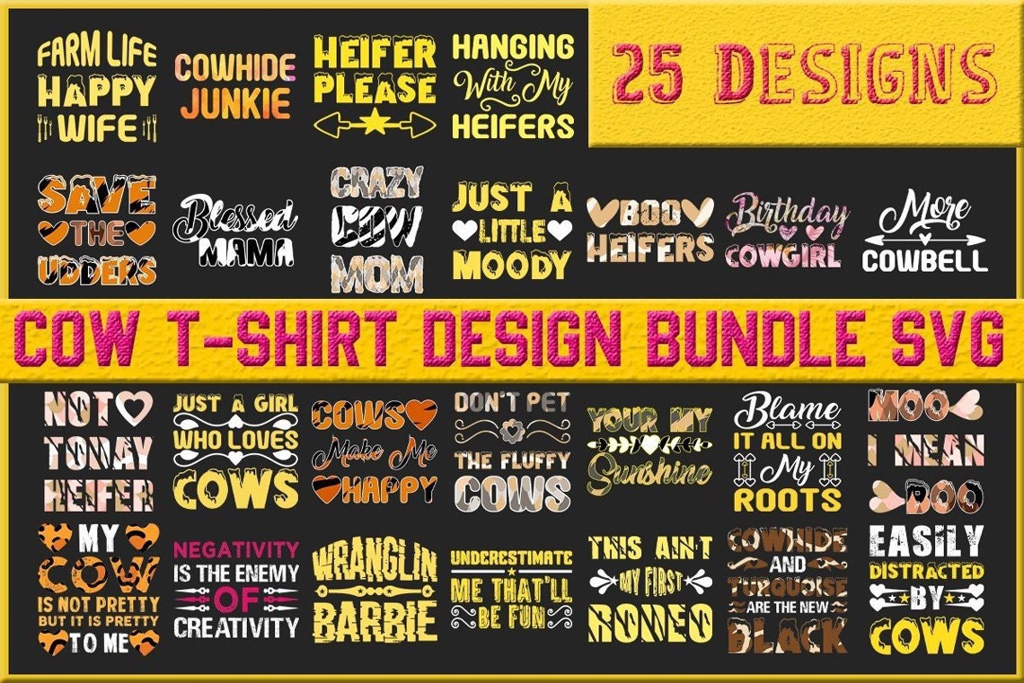 240 Cow SVG Bundle, Cow Svg, Cow Head Svg, Cow Eps, Animal Clipart, Cow ...