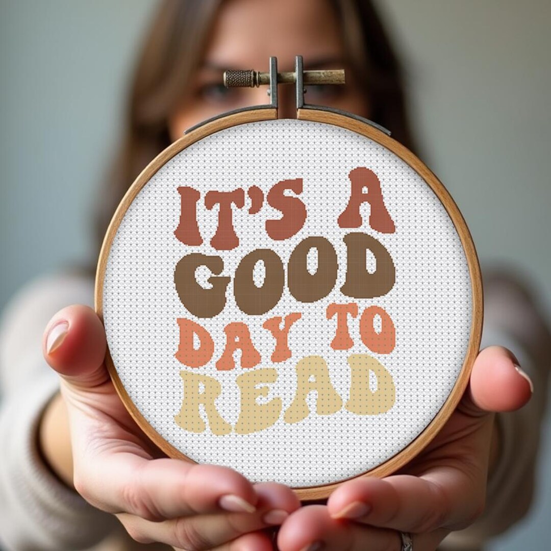 It's a Good Day to Read Cross Stitch Pattern PDF, Reading Cross Stitch ...