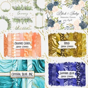 Massive Graphics Bundle Digital Papers Clipart Sublimation - Etsy