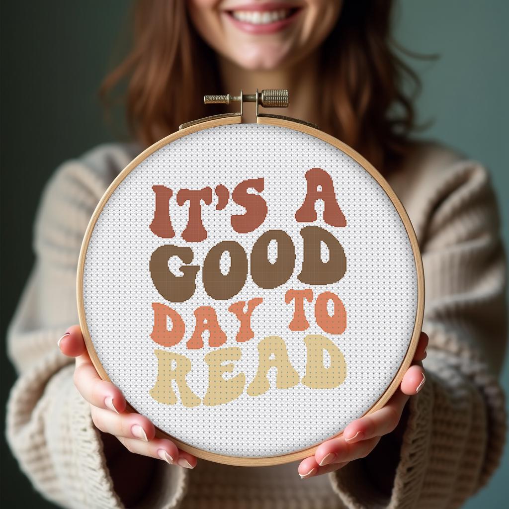 It's a Good Day to Read Cross Stitch Pattern PDF, Reading Cross Stitch ...