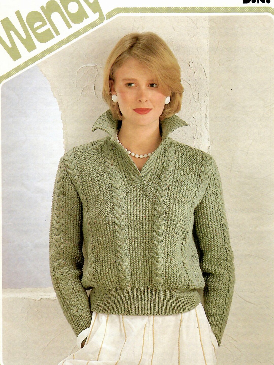 Ladies Sweater Wendy DK Knitting Pattern PDF Digital Instant Download ...