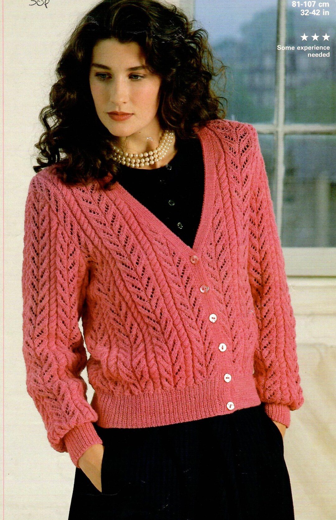 Ladies Cardigan 4 Ply Beehive Design Knitting Pattern PDF Instant ...