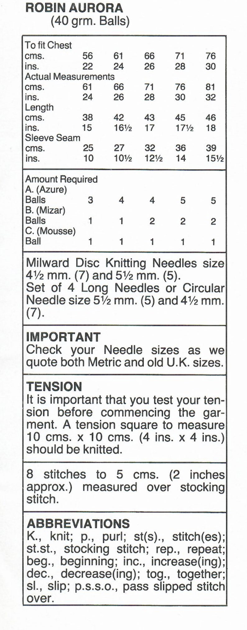 Children Sweater Robin Knitting Pattern Pdf Digital Instant Download to ...