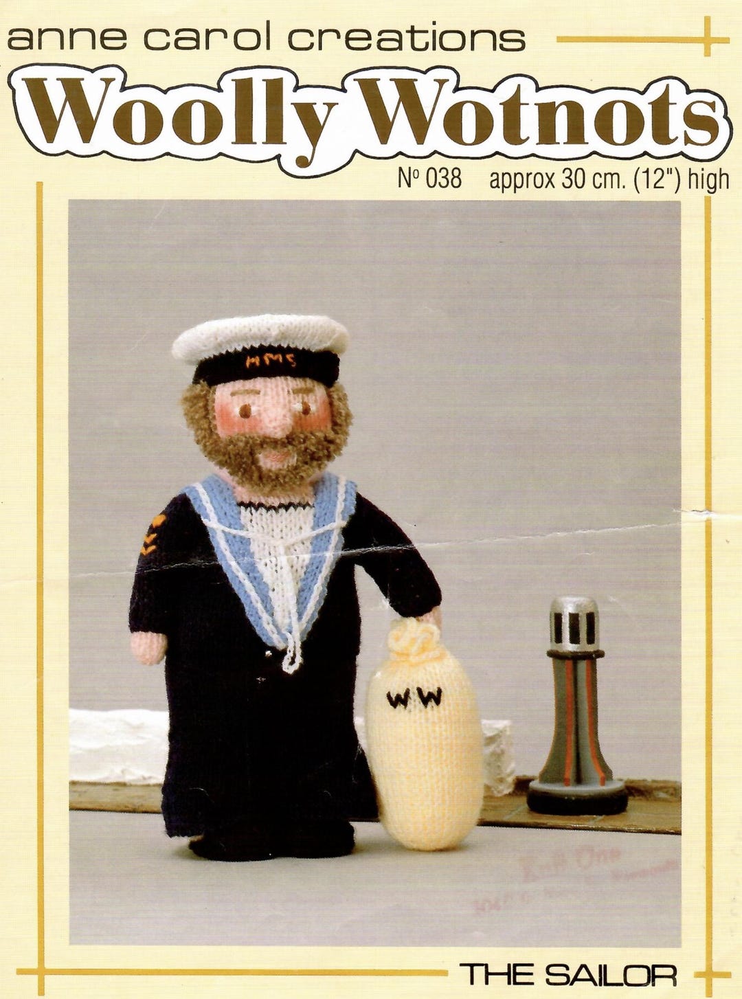 Vintage Knitting Pattern Wooly Wotnots the Sailor DK (PDF Download in ...