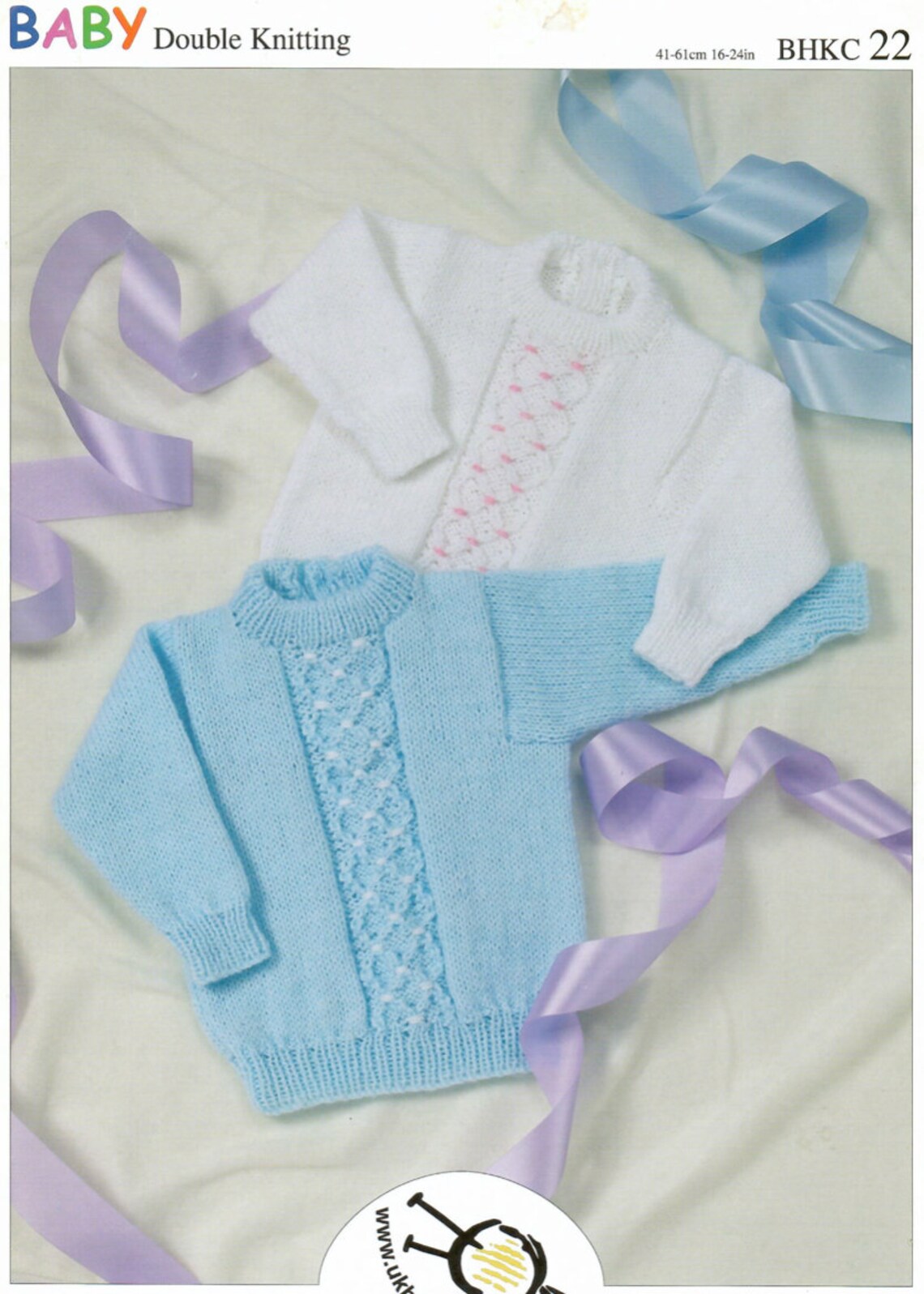 Baby Sweater DK Vintage Knitting Pattern PDF Instant Download 41-61 Cm ...