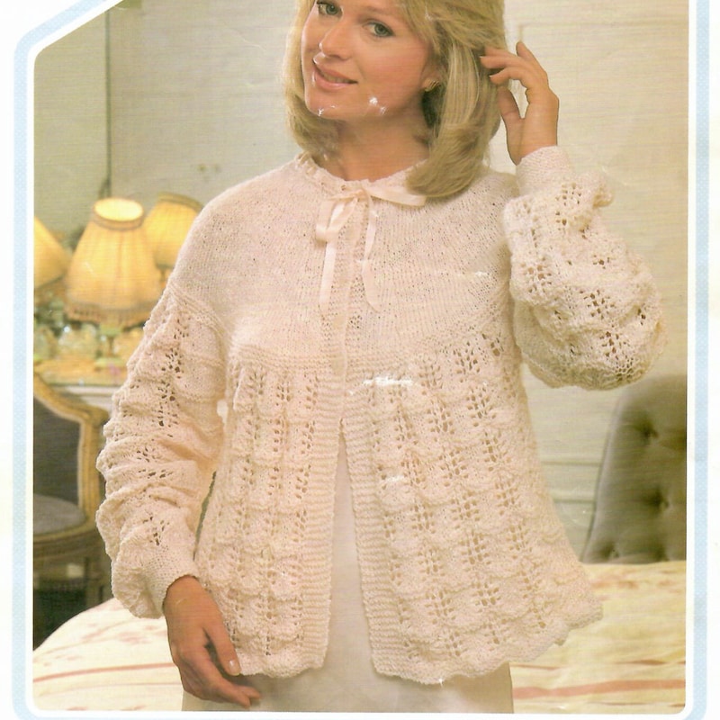 Bed Jacket Pattern - Etsy