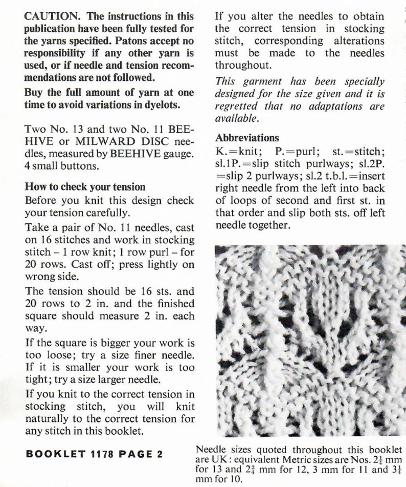 Children Matinee Coats Yoke and Ribbon Trimmed Knitting Pattern PDF Digital Instant Download to ...