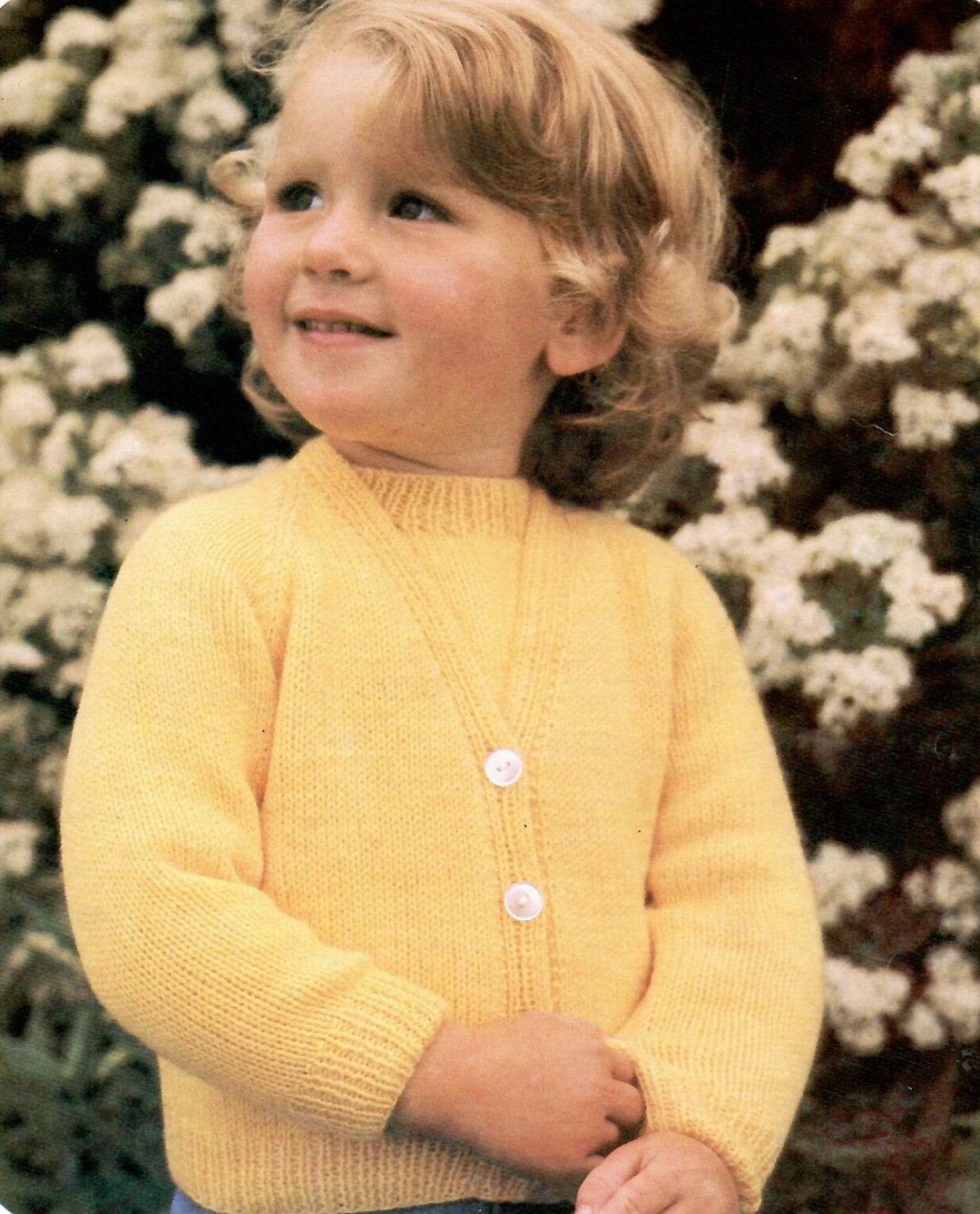 Children Girls Twin Set 4 Ply / DK Sweater Cardigan Knitting Pattern ...