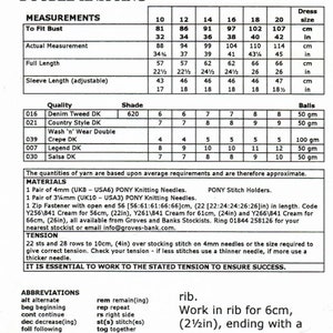 Ladies Women DK Tweed Jacket Vintage Knitting Pattern PDF Instant ...