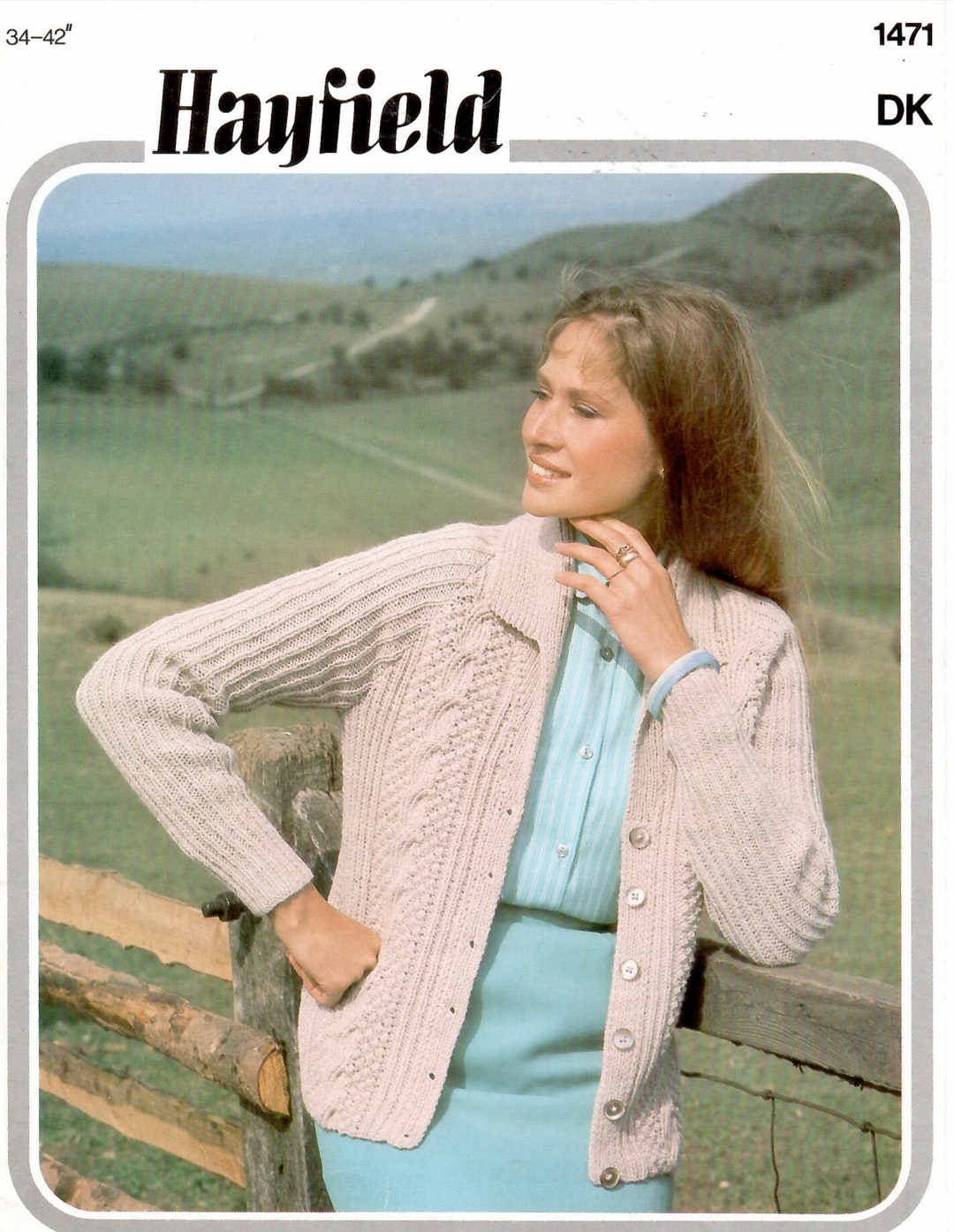 Ladies Cardigan DK PDF Digital Instant Download Knitting Pattern to Fit ...
