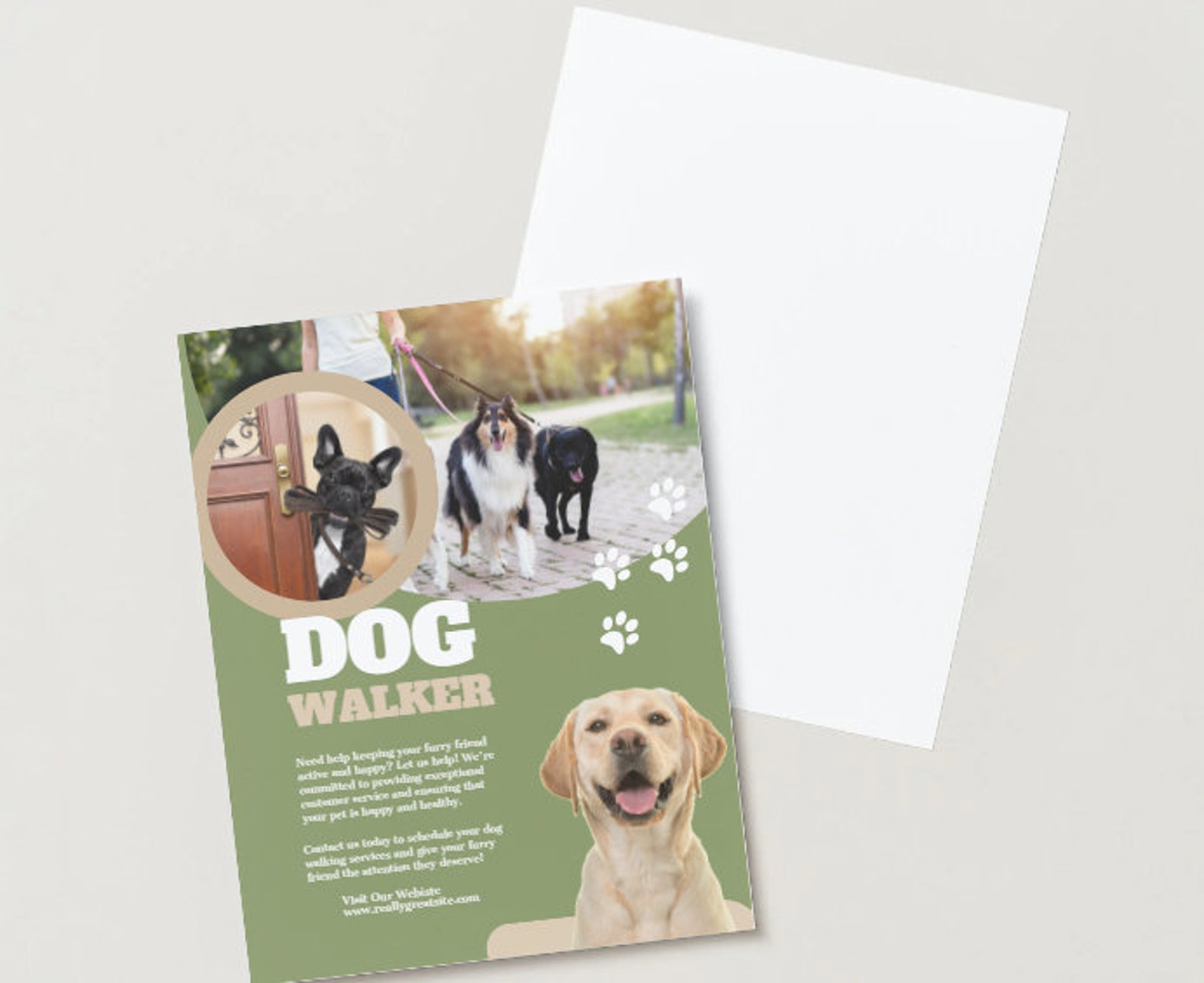 Dog Walker Flyer - Etsy