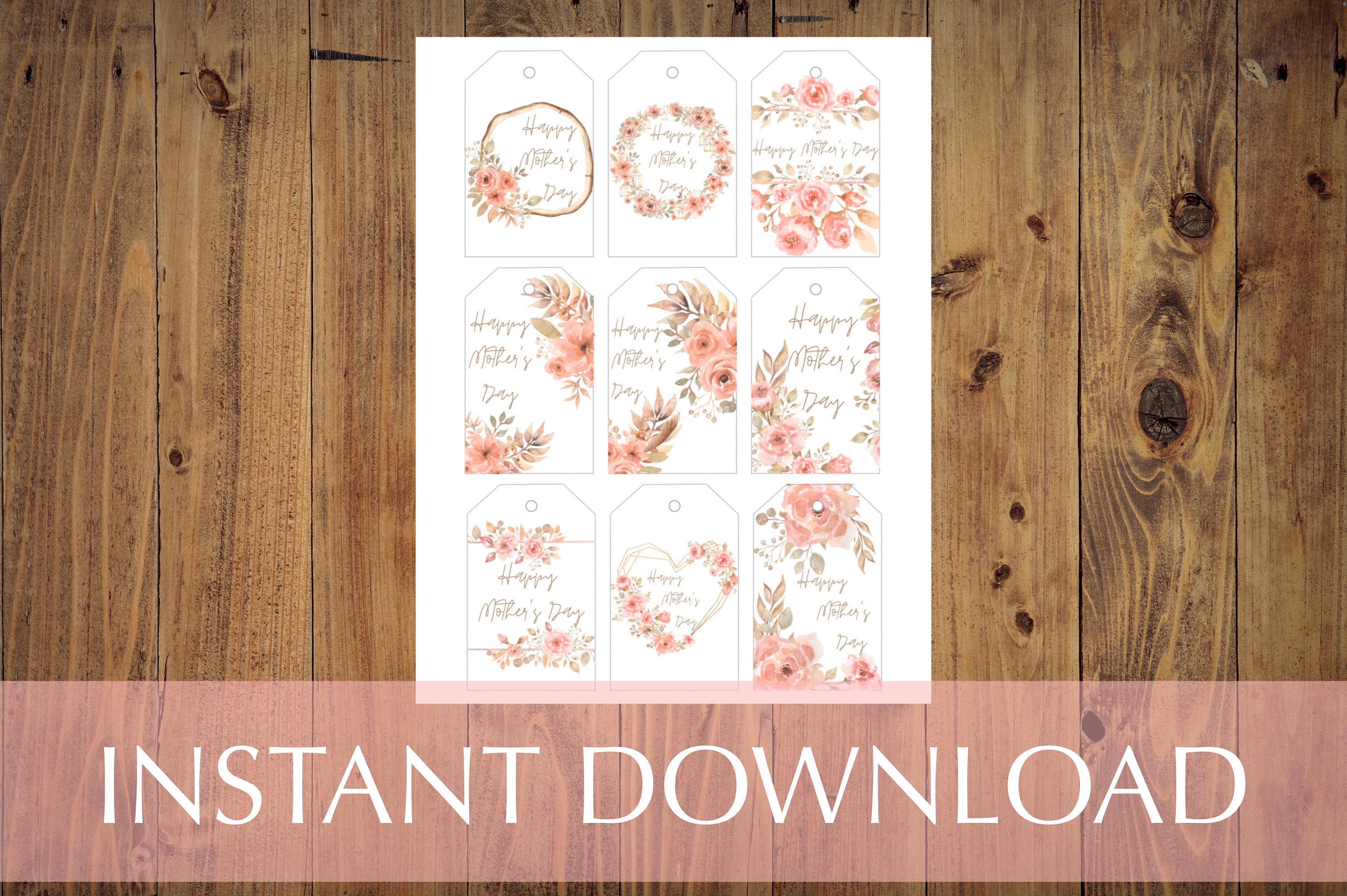 Mothers Day Gift Tags Printable Tags for Mothers Day Gift for - Etsy