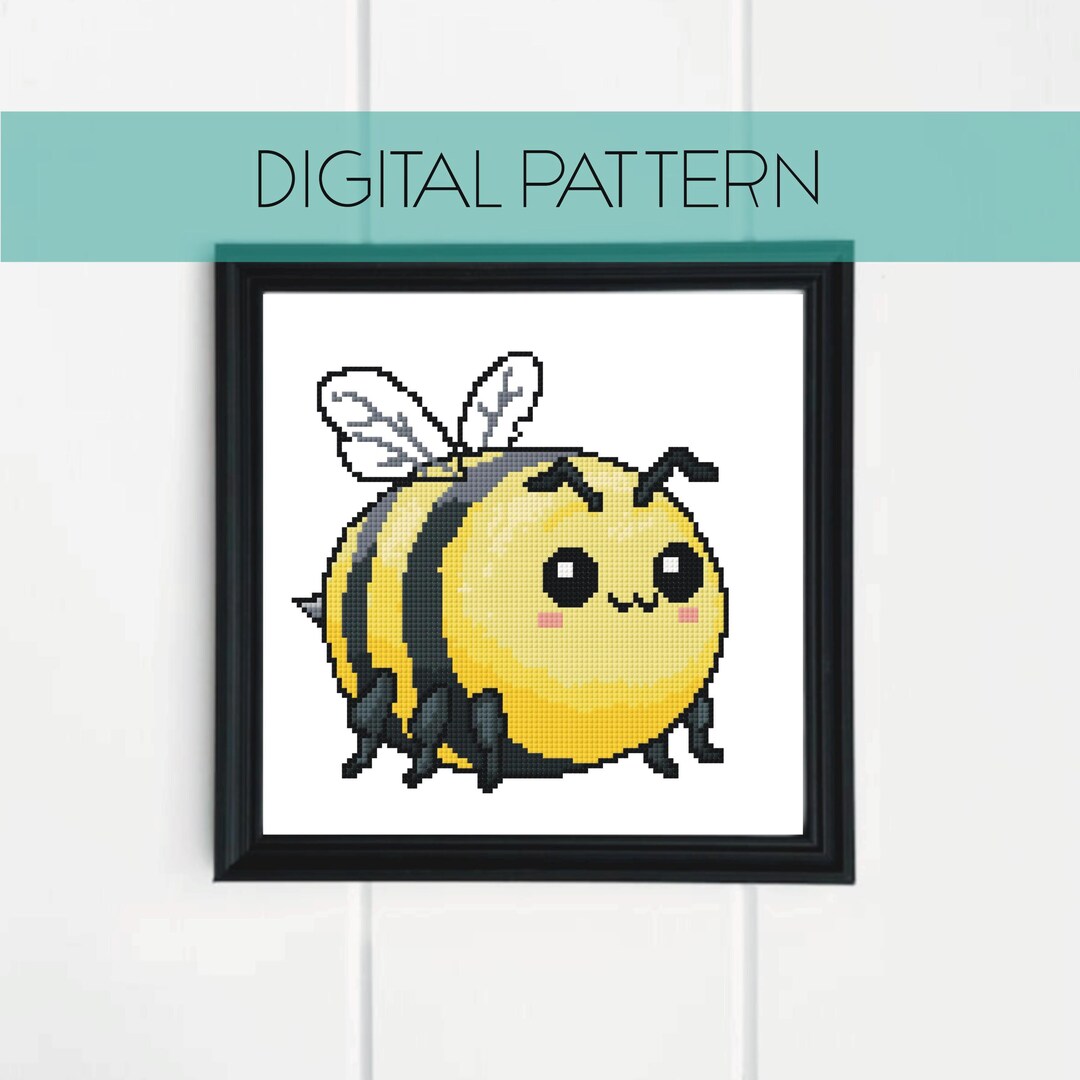 Bumblebee Cross Stitch Pattern Creature Cross Stitch Funny and Cute ...