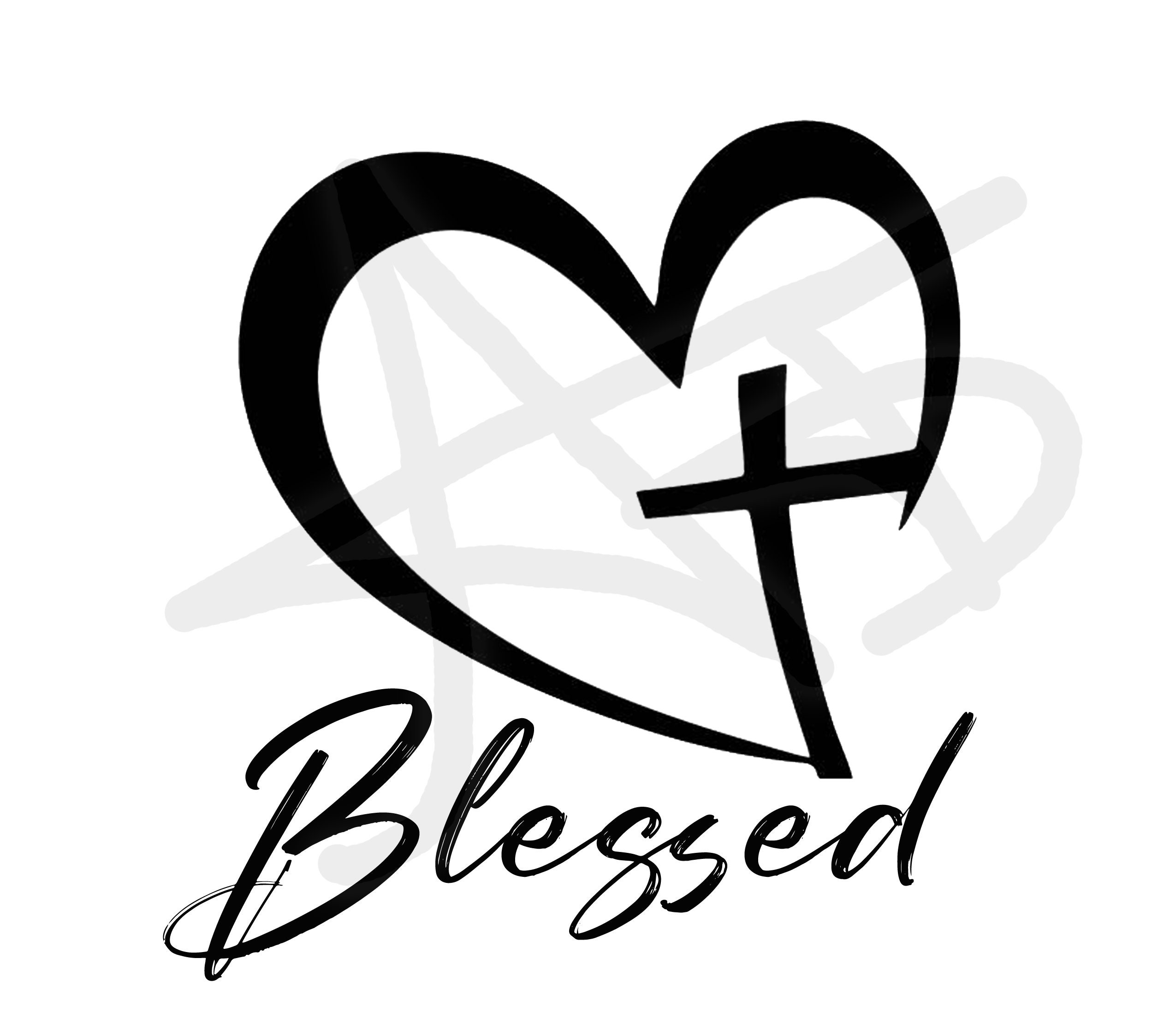 Blessed Cross Jesus Design - Etsy