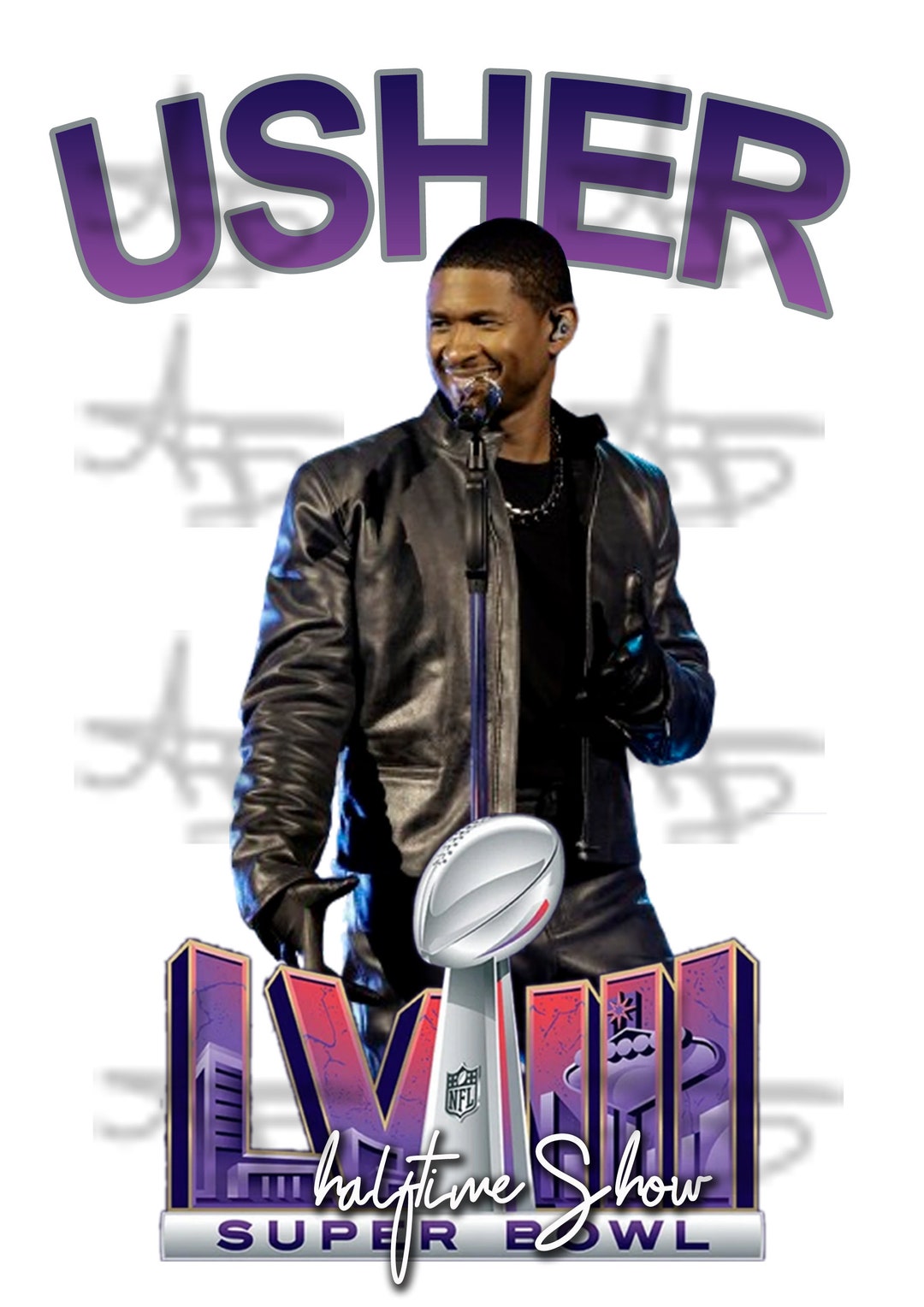 Usher Halftime Logo Design - Etsy