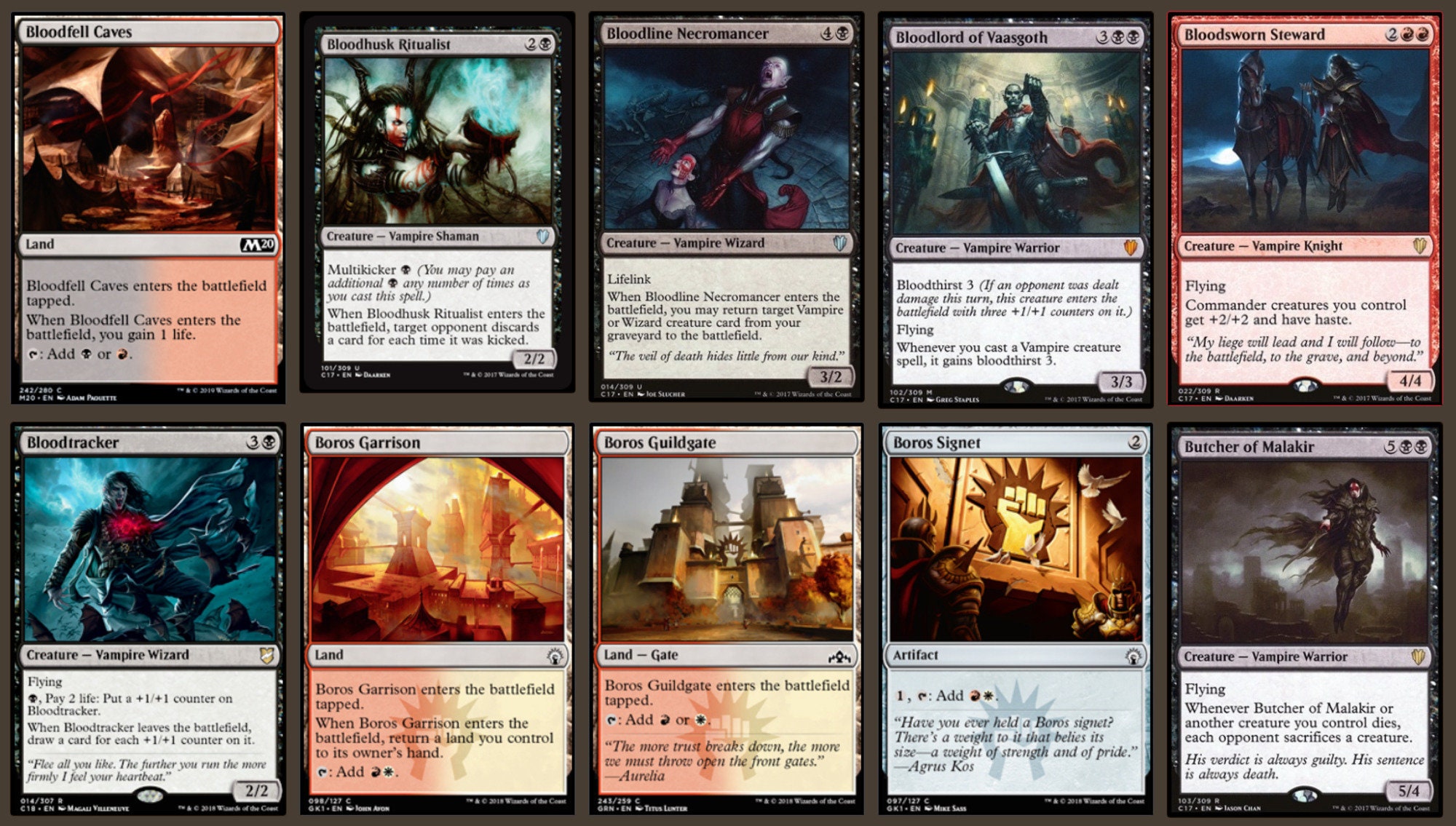 EDGAR MARKOV - Edh Commander Deck - Magic the Gathering Mtg 100 Cards ...