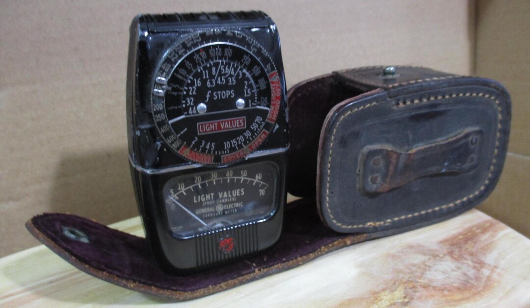 Vintage GE Photography Light Meter With Leather Case - Etsy