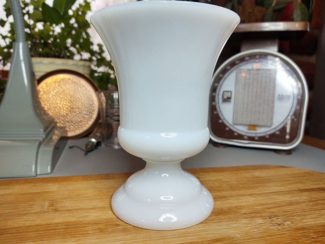 Vintage Milk Glass Napco Vase - Etsy