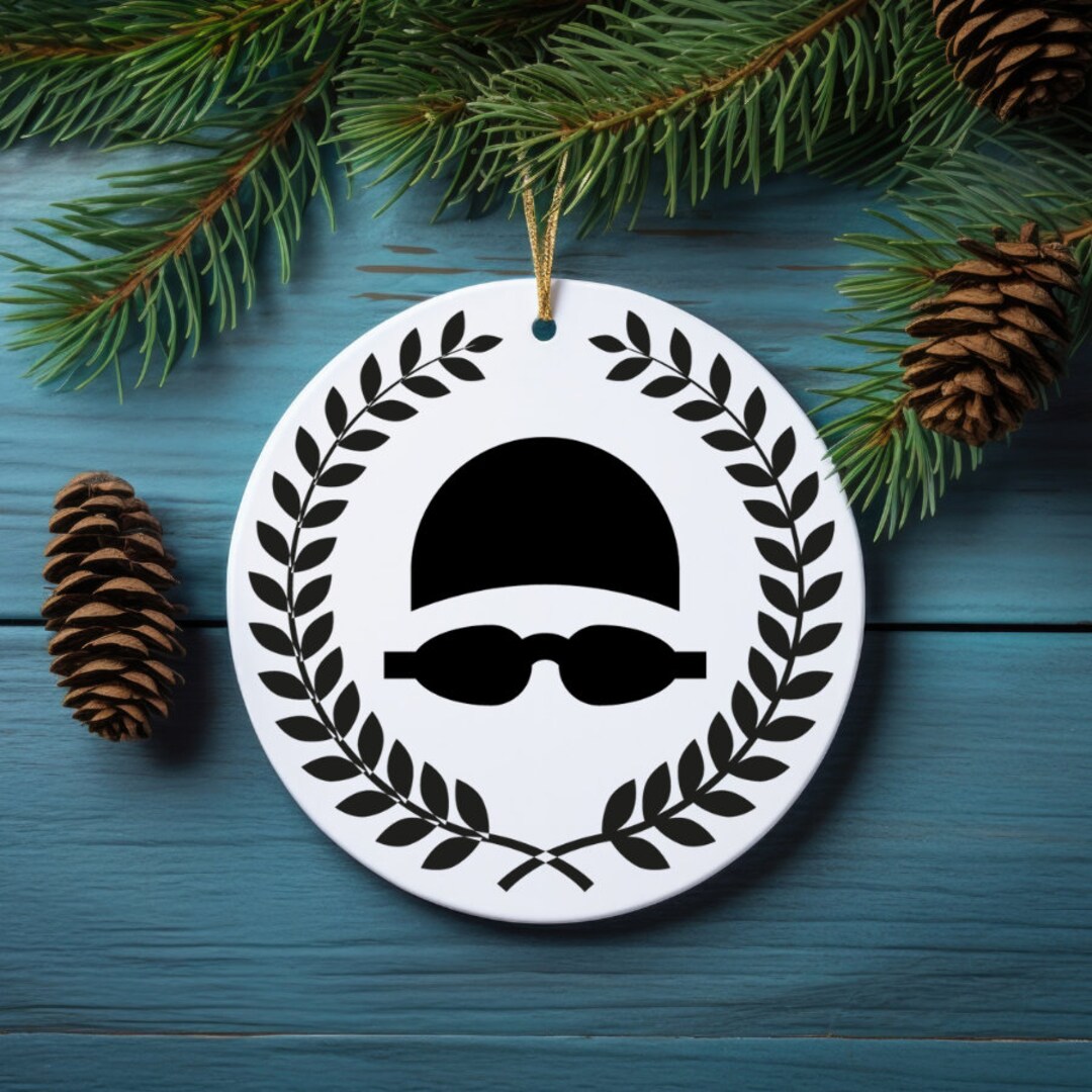 Swimming Christmas Tree Ornament, Swimmer Ornament, Swim Coach Gift ...