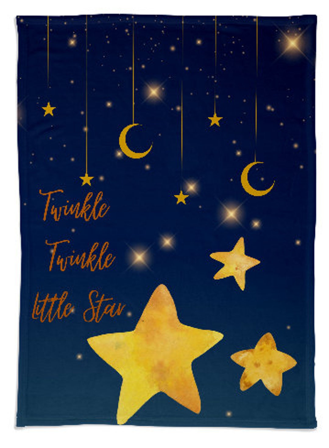 Twinkle Star Baby Blanket, Celestial Baby Blanket, Unisex Baby Gift ...