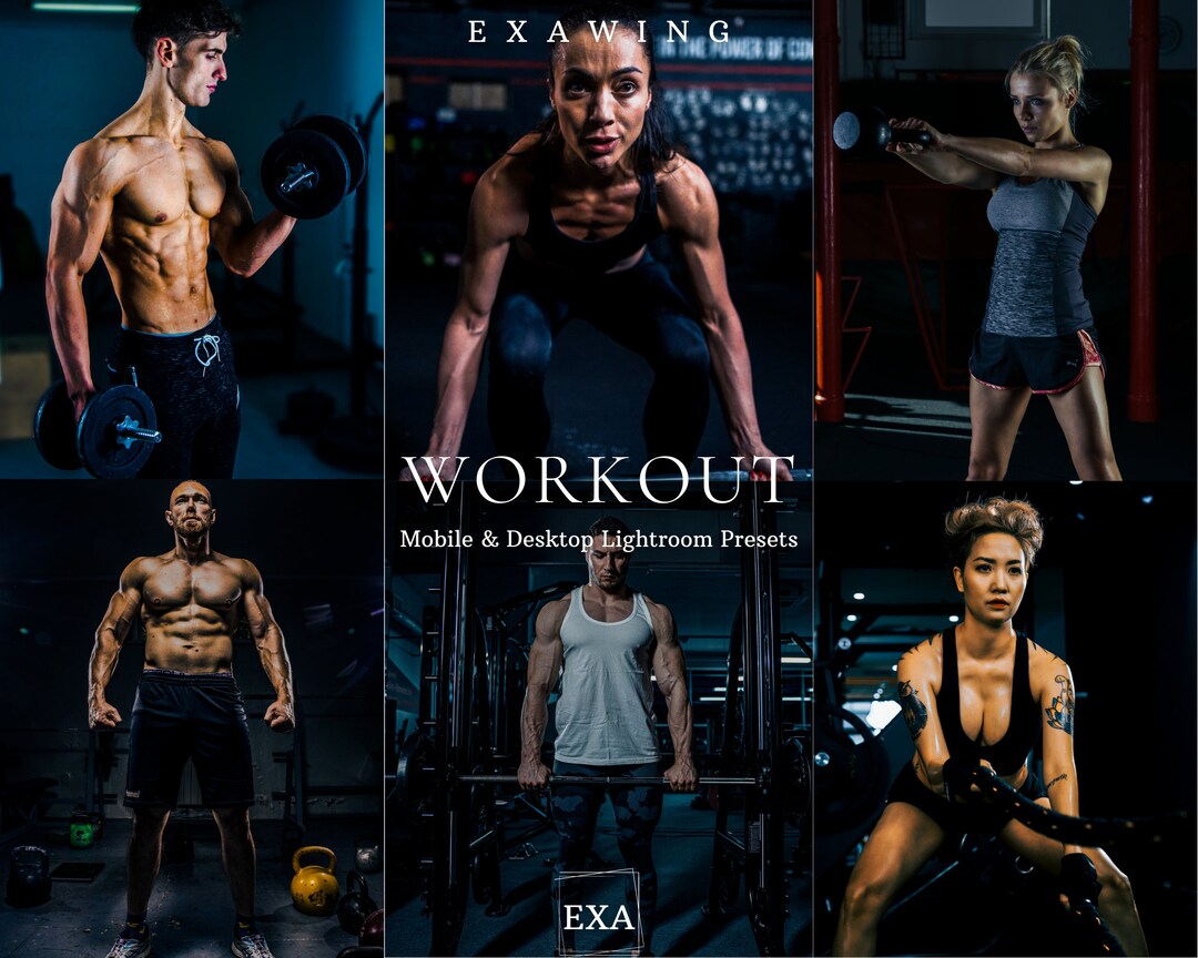 10 Workout Lightroom Presets | Mobile + Desktop | Gym, Fitness ...