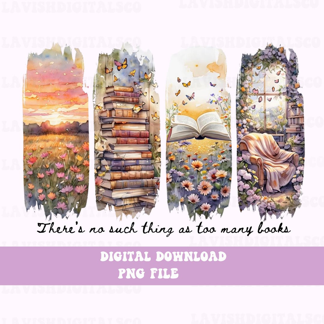 Bookish Png, No Such Thing as Too Many Books Png, Brush Stroke Png ...