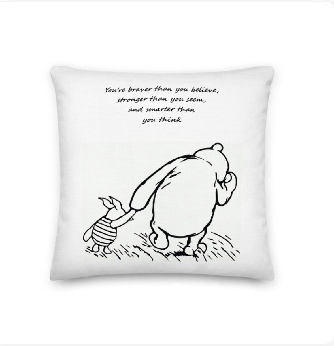 Pooh and Piglet Holding Hands Quote - Etsy