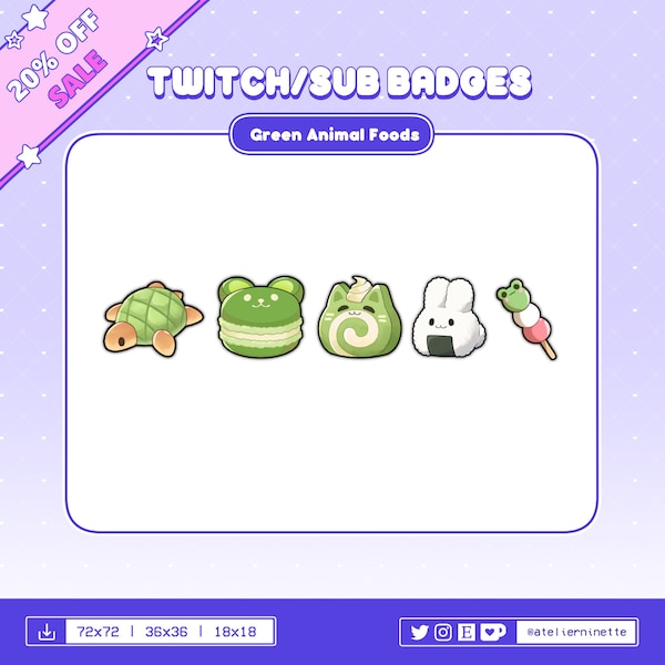 Subscription Badges Honey Meadow Cottagecore Bits, Subs, Icons, Emblems ...