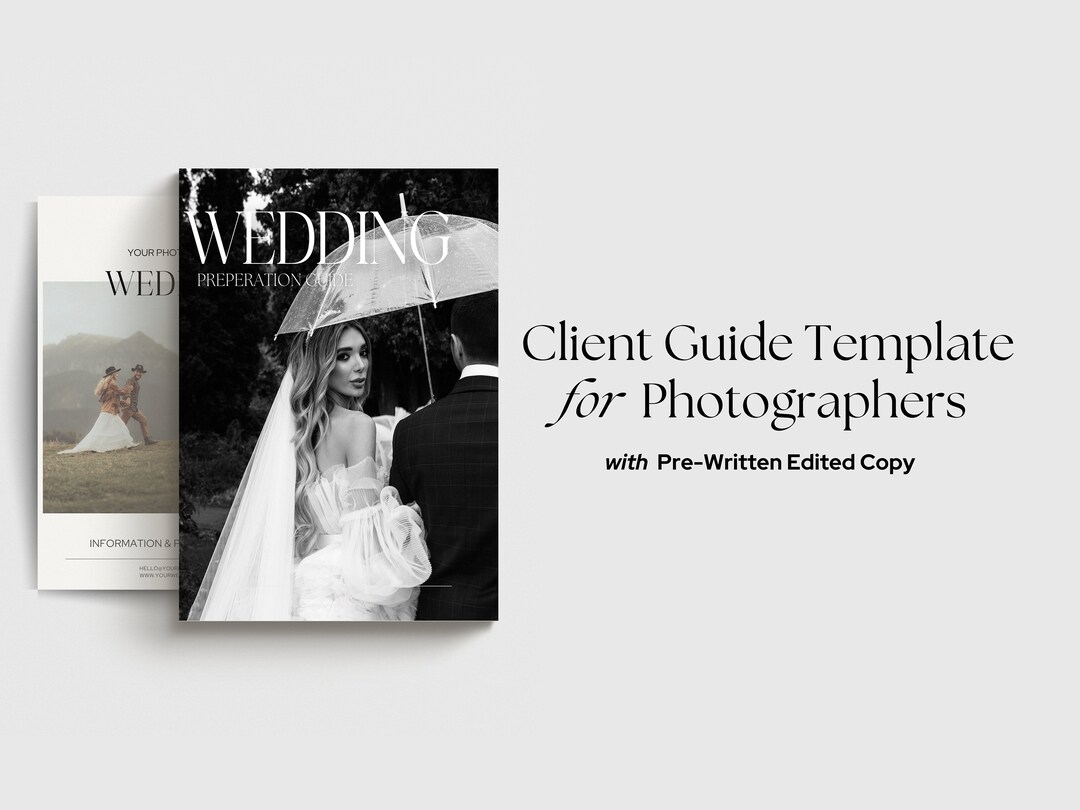 Wedding Photographer Welcome Template | Canva Photography Price Guide ...