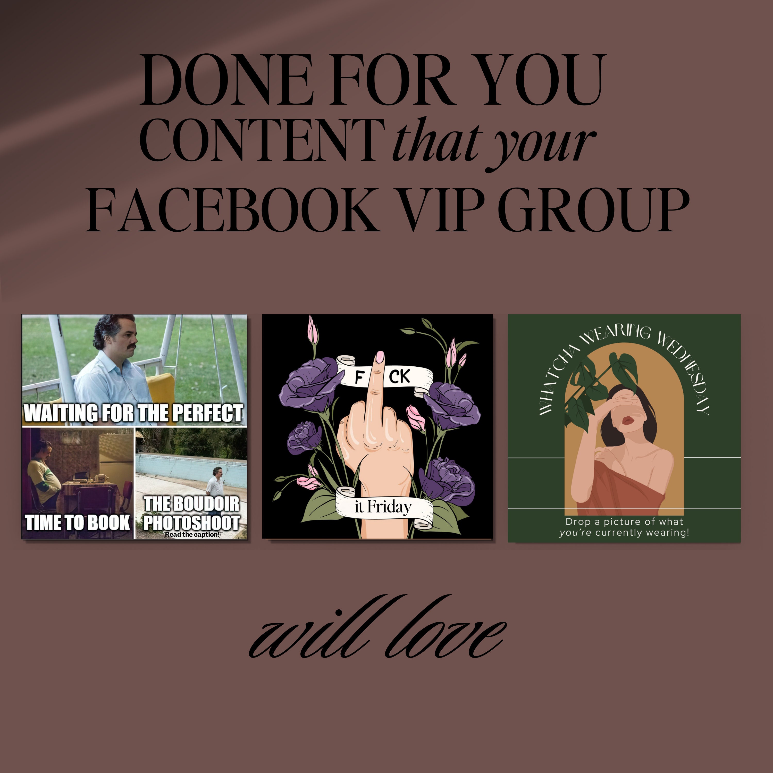 Boudoir VIP Group Content With Captions Daily JANUARY Engaging Boudoir ...