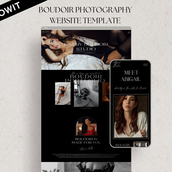 Boudoir Showit Website Template - Etsy