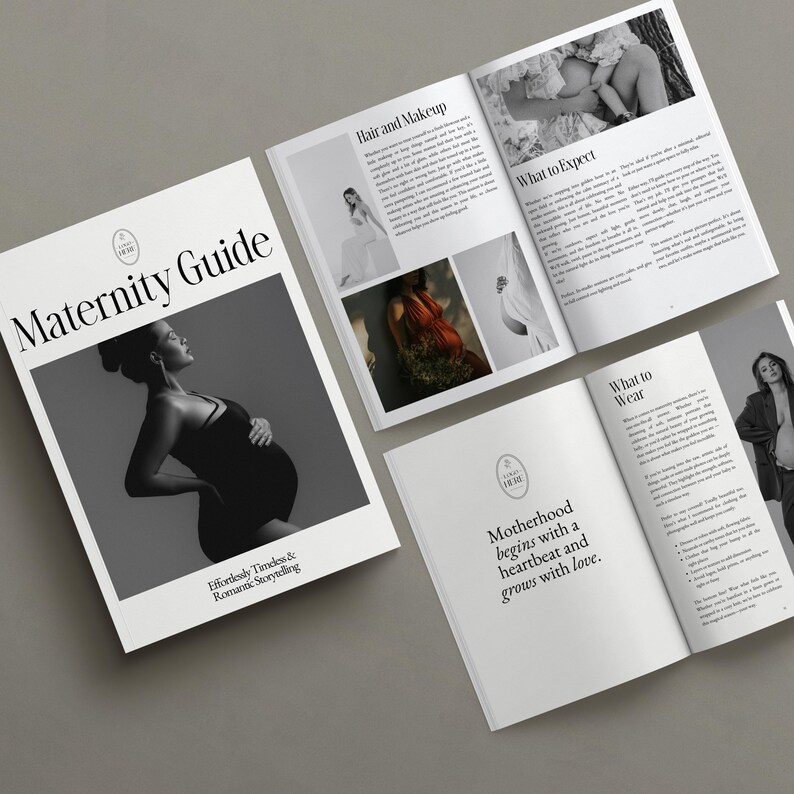 Maternity Photography Welcome Guide Canva Template – Client Prep Guide ...
