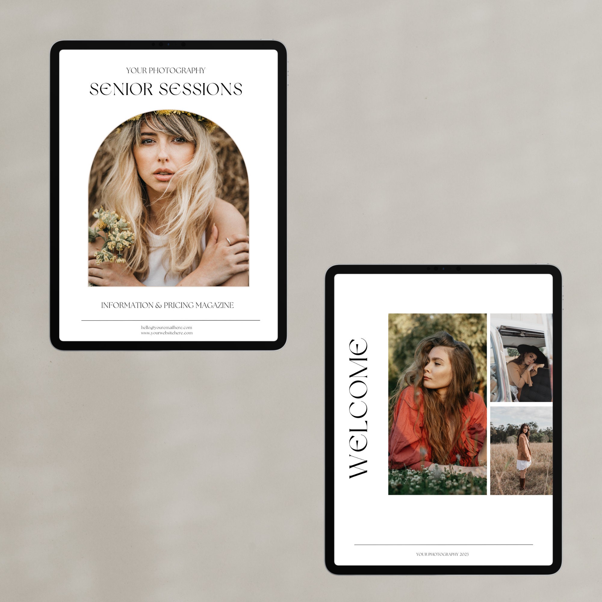 CANVA Senior Photography Guide Magazine Template Graduation - Etsy