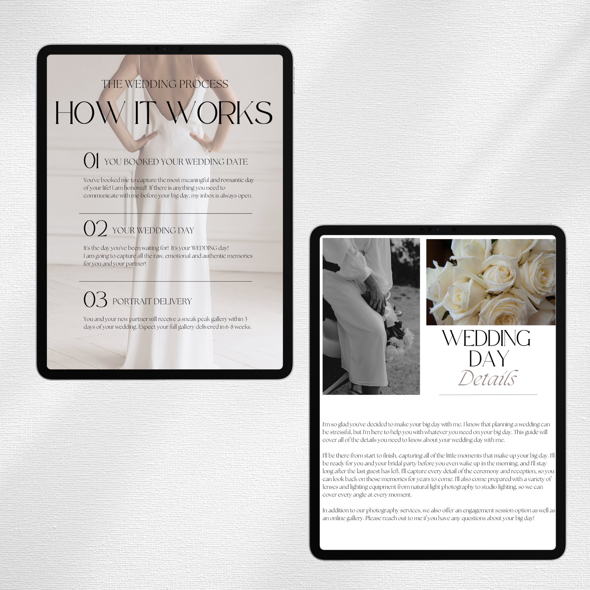 CANVA Photographer Welcome Template Wedding Photography Pricing Guide ...