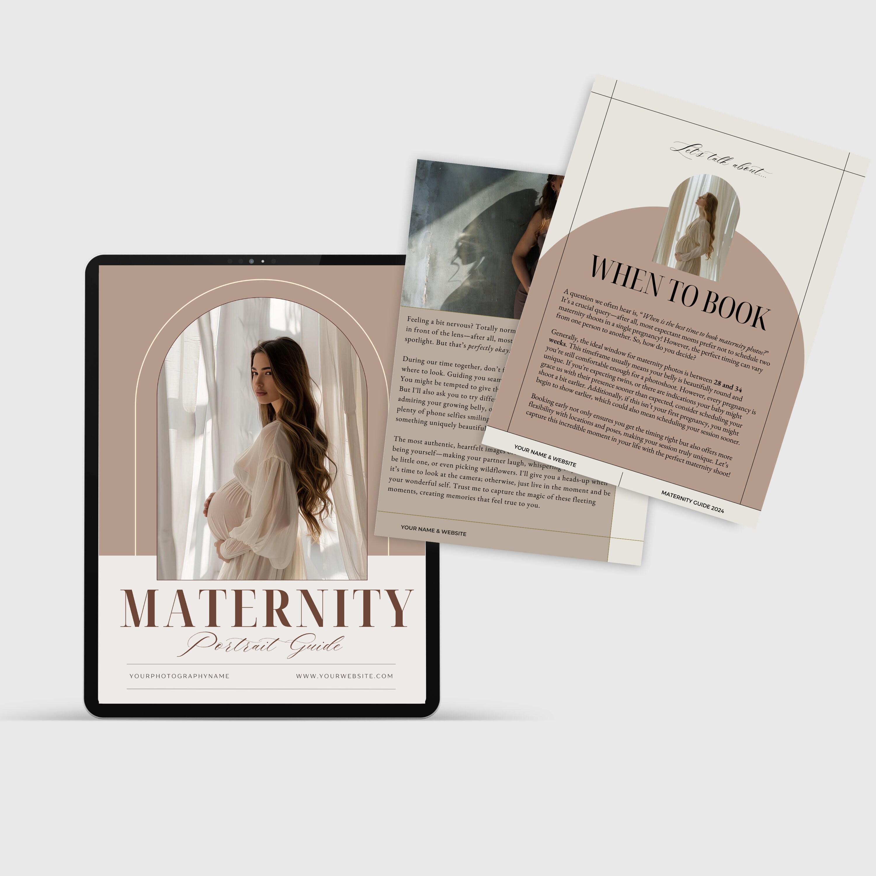 Photography Maternity Session Preparation Template Guide | Canva ...