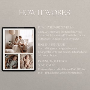 Newborn Photographer Welcome Template | Canva Photography Price Guide ...