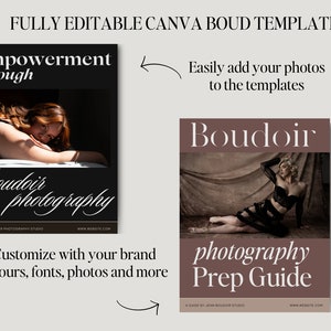 Boudoir Client Guide Template Canva, Luxury Boudoir Style Guide, Photographer Magazine Template ...