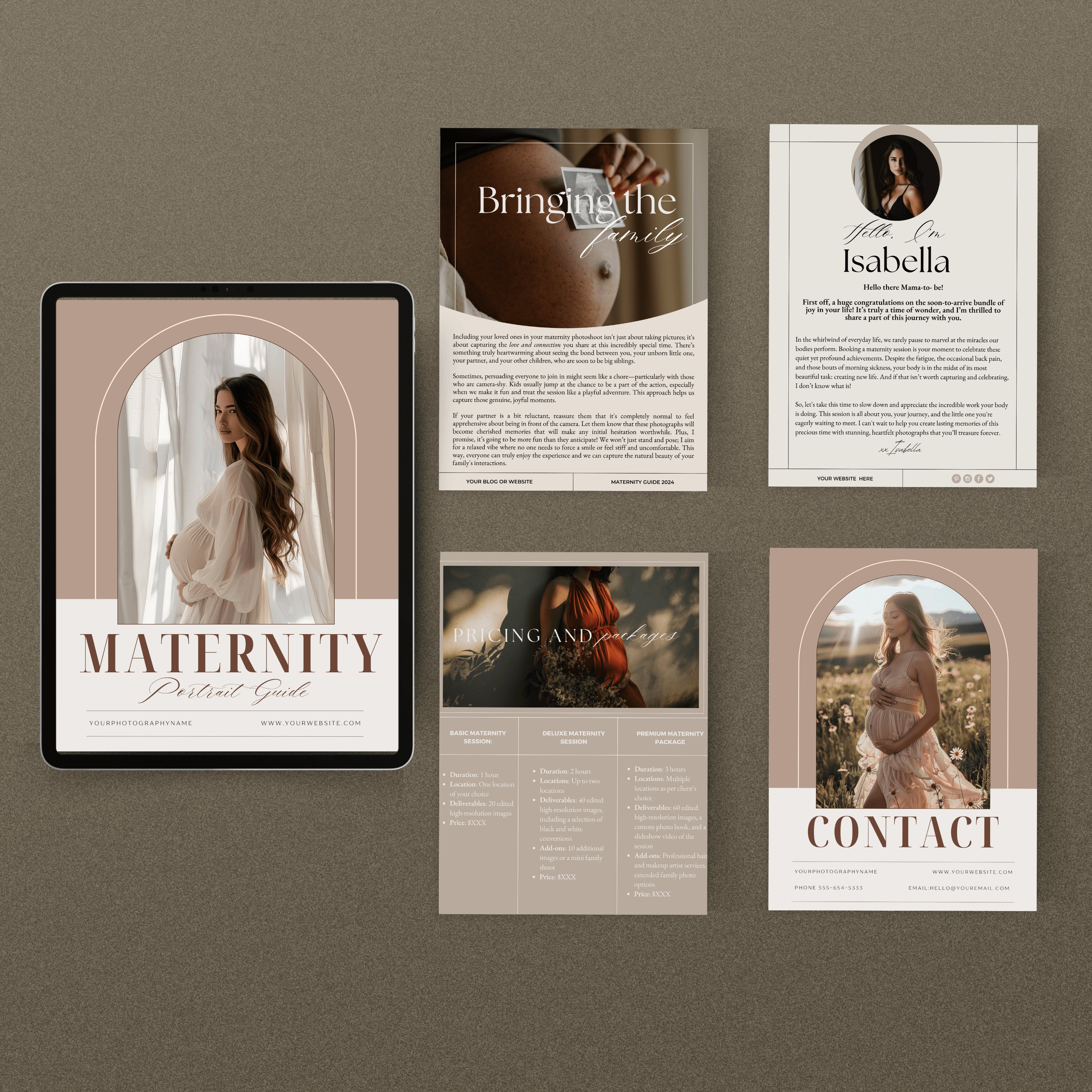 Photography Maternity Session Preparation Template Guide | Canva ...