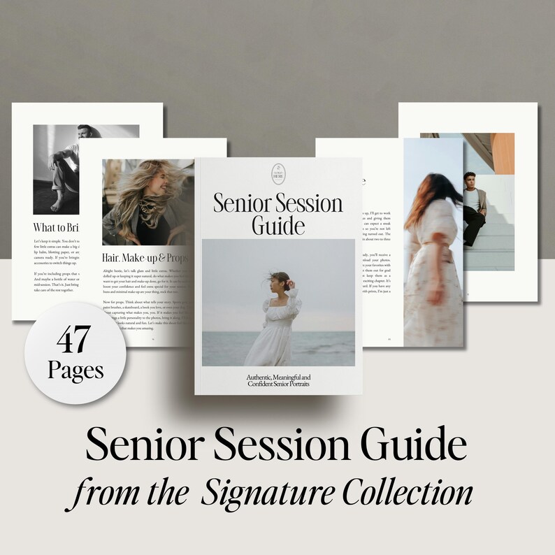 Senior Photography Session Welcome Guide Canva Template – Client Prep ...