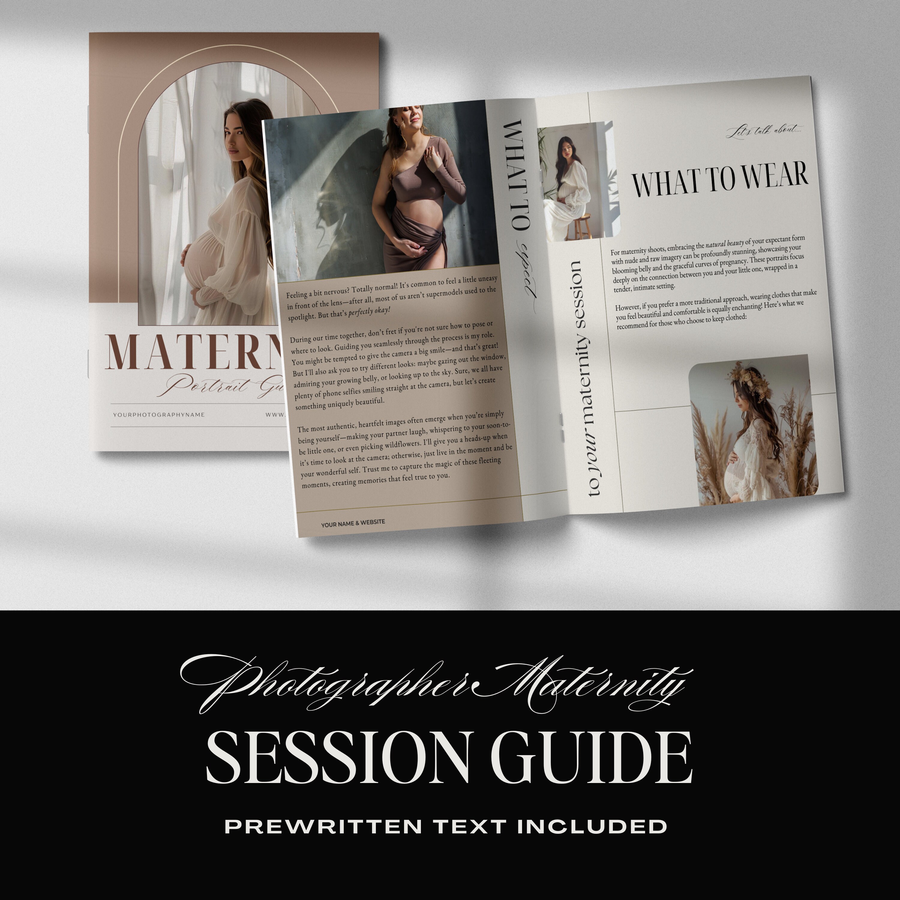 Photography Maternity Session Preparation Template Guide | Canva ...