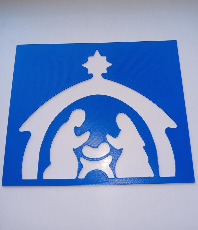 Nativity Scene Stencil: Christmas Craft Template (pack of 2) - Etsy ...