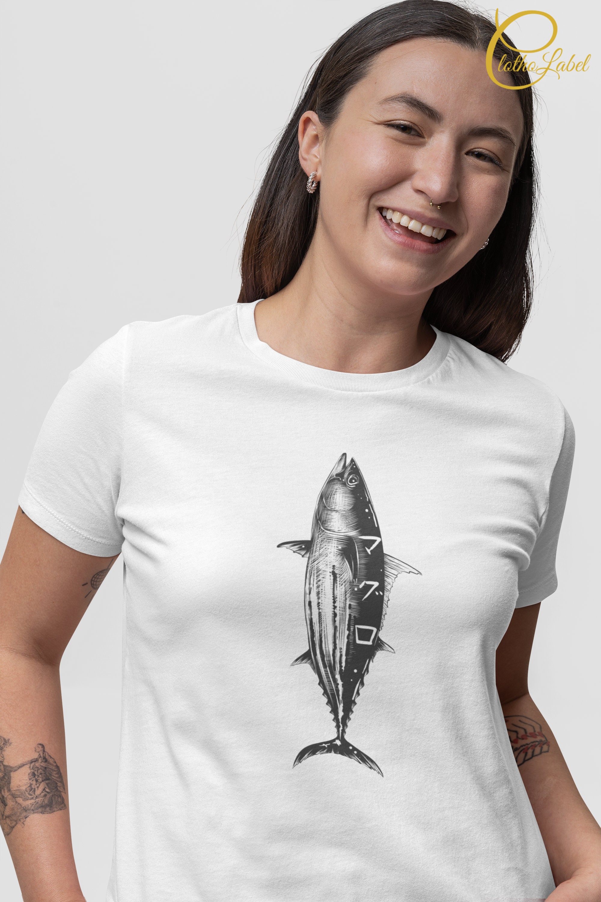 Maguro T-shirt, Tuna Fish Shirt, Japan Tshirt, Tuna Lover Gift, Tuna ...