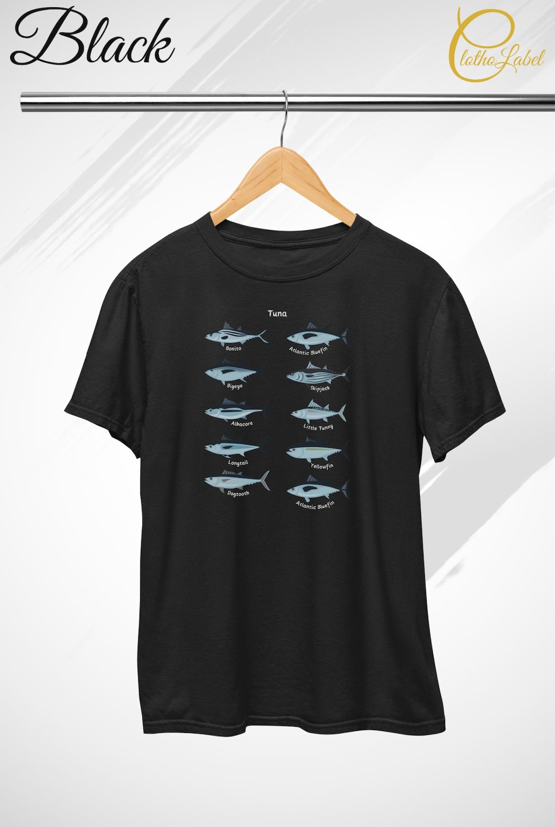 Tuna Awareness T-shirt, Types of Tuna Shirt, Tuna Lover Gift Idea ...