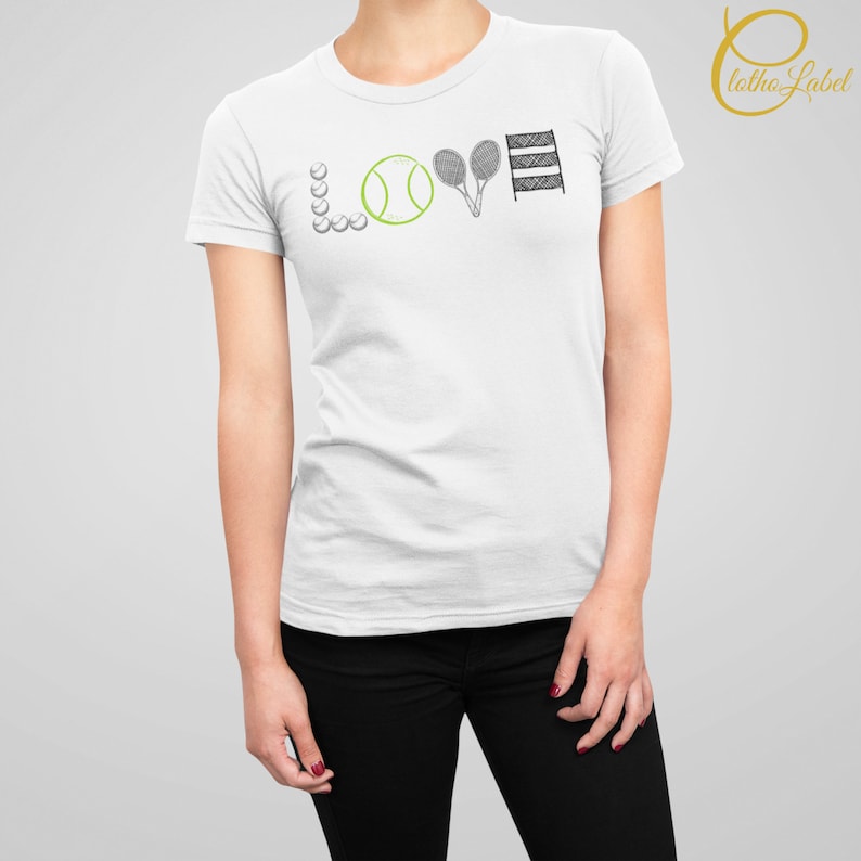 Love Tennis T-shirt, Tennis Coach Gift for Tennis Player Tshirt Tennis ...