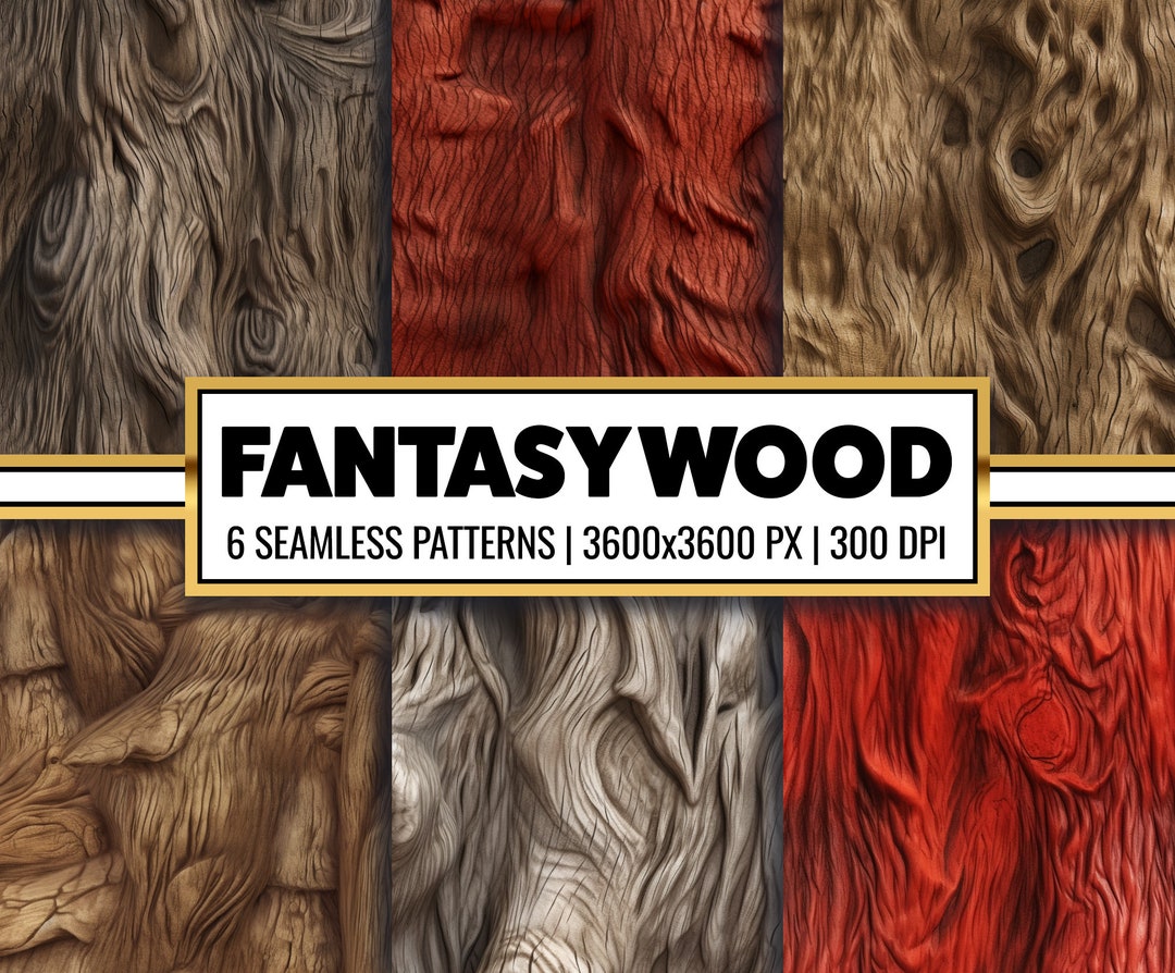 Fantasy Wood Textures Digital Paper, Rustic Wood Digital Paper ...