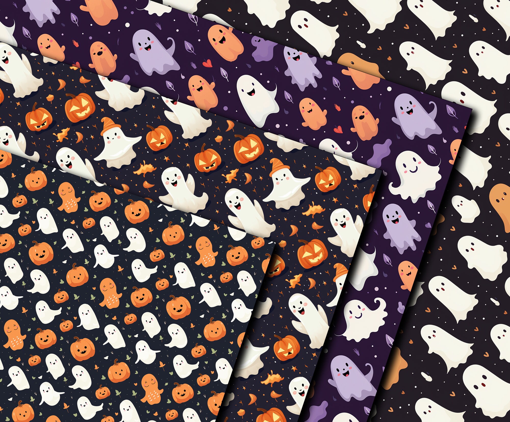 Cute Ghost Digital Patterns for Halloween Crafts - Etsy