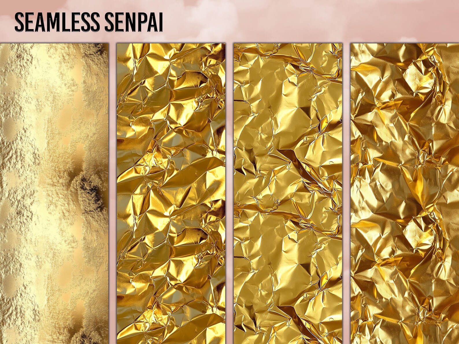 Gold Foil Digital Paper Gold Seamless Pattern Gold Texture Printable ...