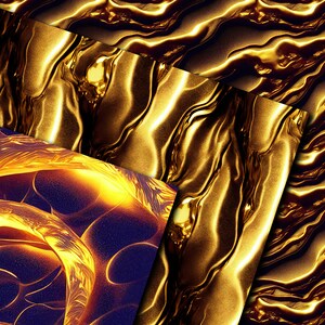 Luxury Gold Digital Paper, Seamless Gold Textures, Gold Glitter ...