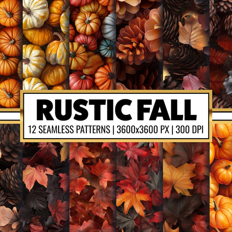 Fall Scrapbook Paper - Etsy